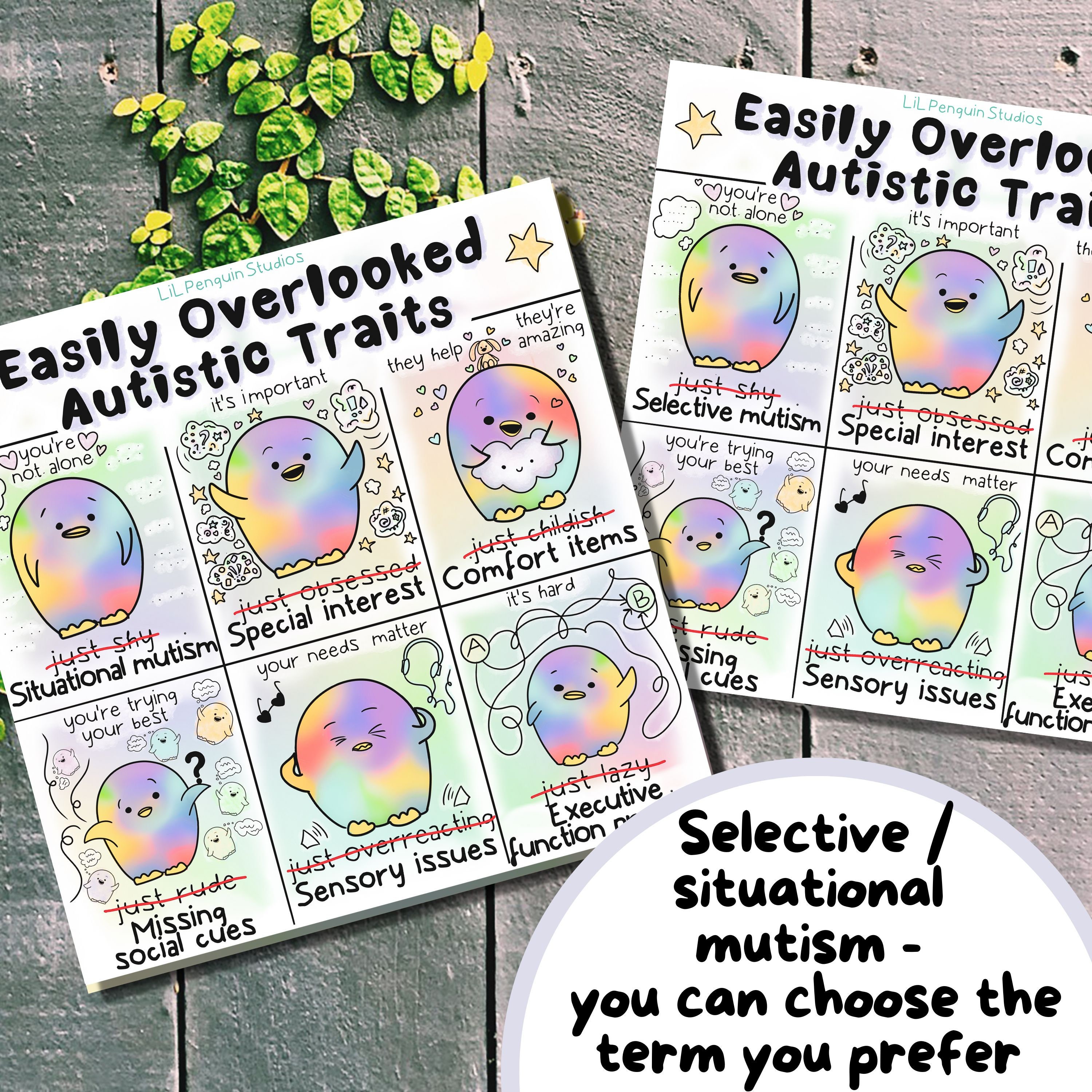 Autism Poster Set, Neurodiversity Prints, Therapy Office Wall Decor ...