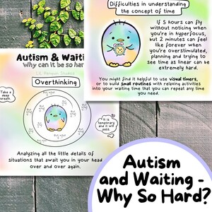 Autism Zine and Visual Timer, Waiting Anxiety, Coping Skills, Autistic ...