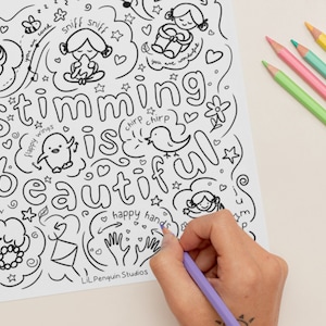 Autism Coloring Page, Digital Neurodiversity Activity Sheet, Journal ...