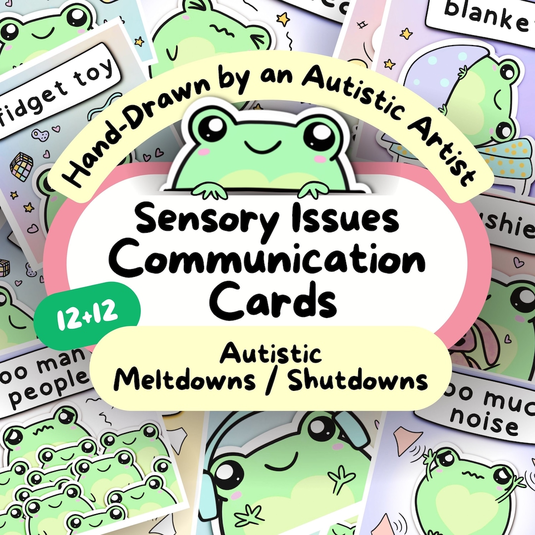 Frog Autism Communication Cards, Autistic Shutdown Aid, Meltdown Kit ...