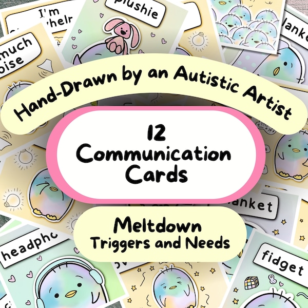 Communication Card Template - Etsy