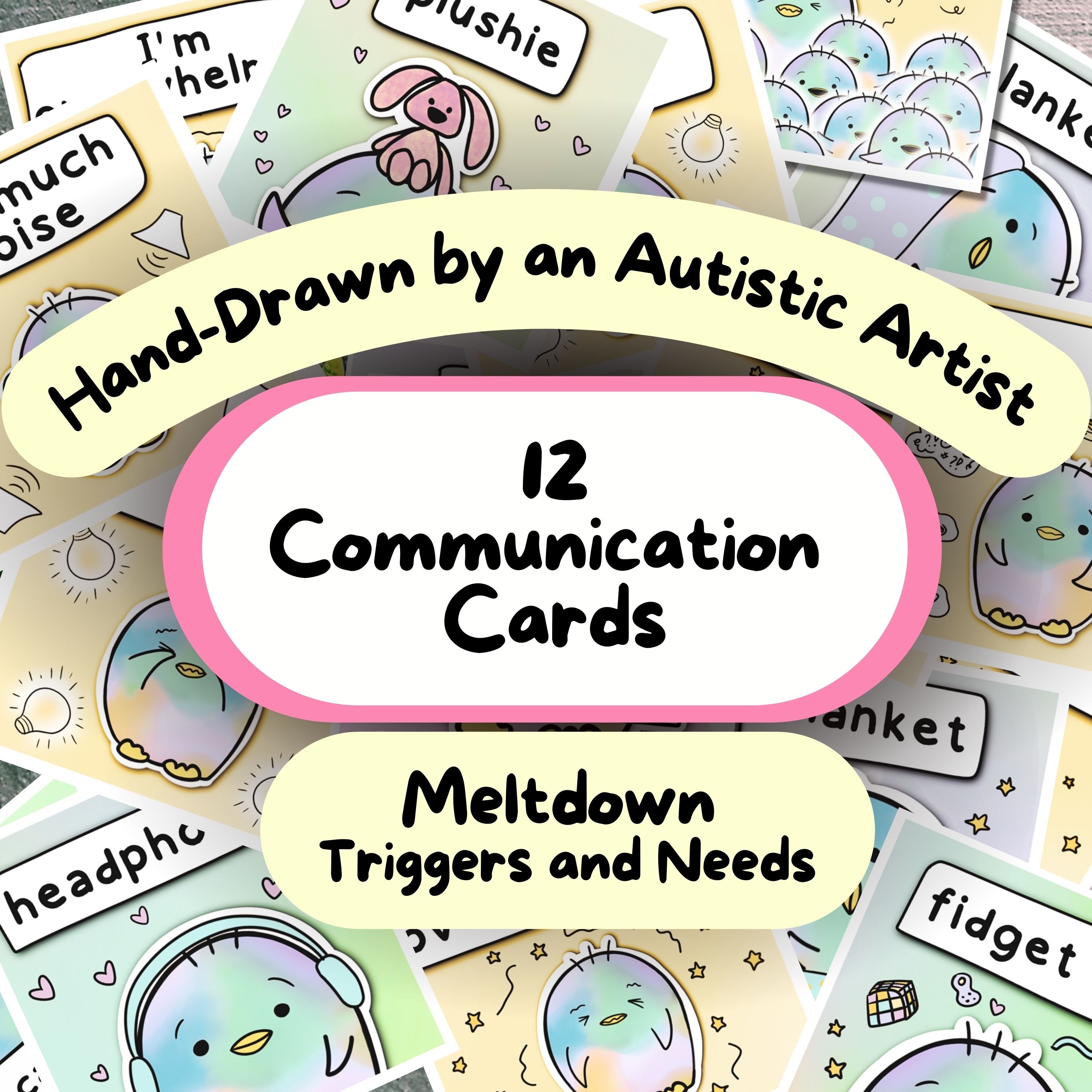 12-pc Meltdown Communication Card Set, Autistic Meltdown, Adullt ...