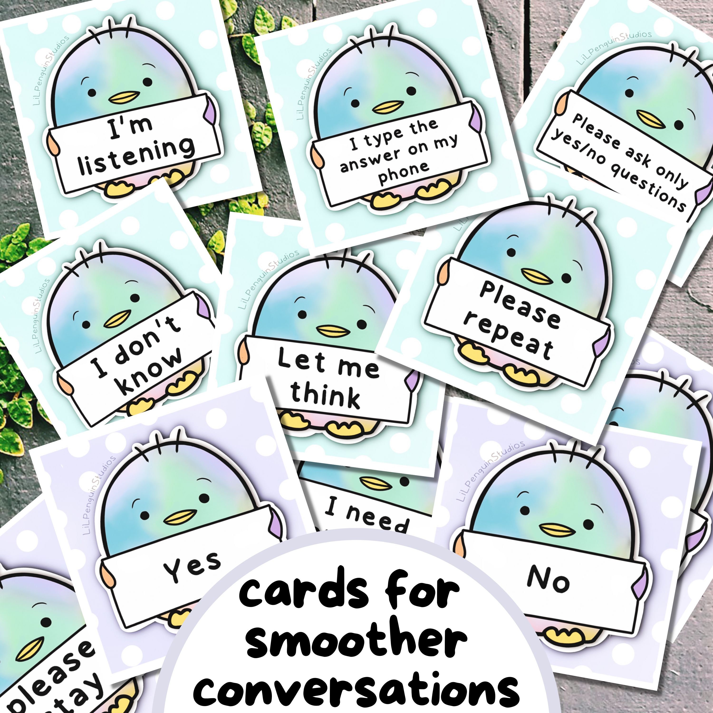 Non-verbal Communication Cards for Selective Mutism, Adults and ...