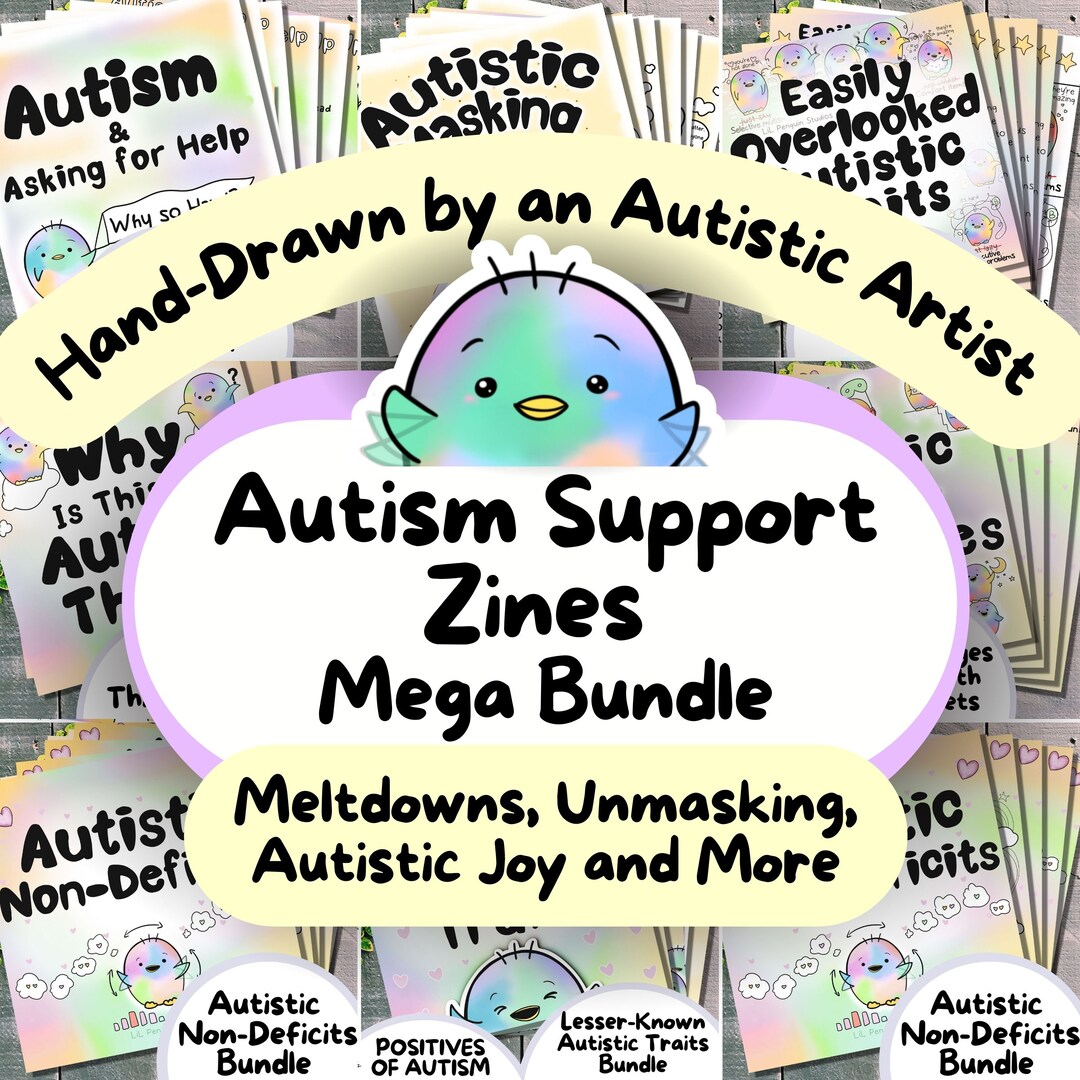 Autism Zines Mega Bundle, Printable Therapy Worksheet, Neurodiversity ...