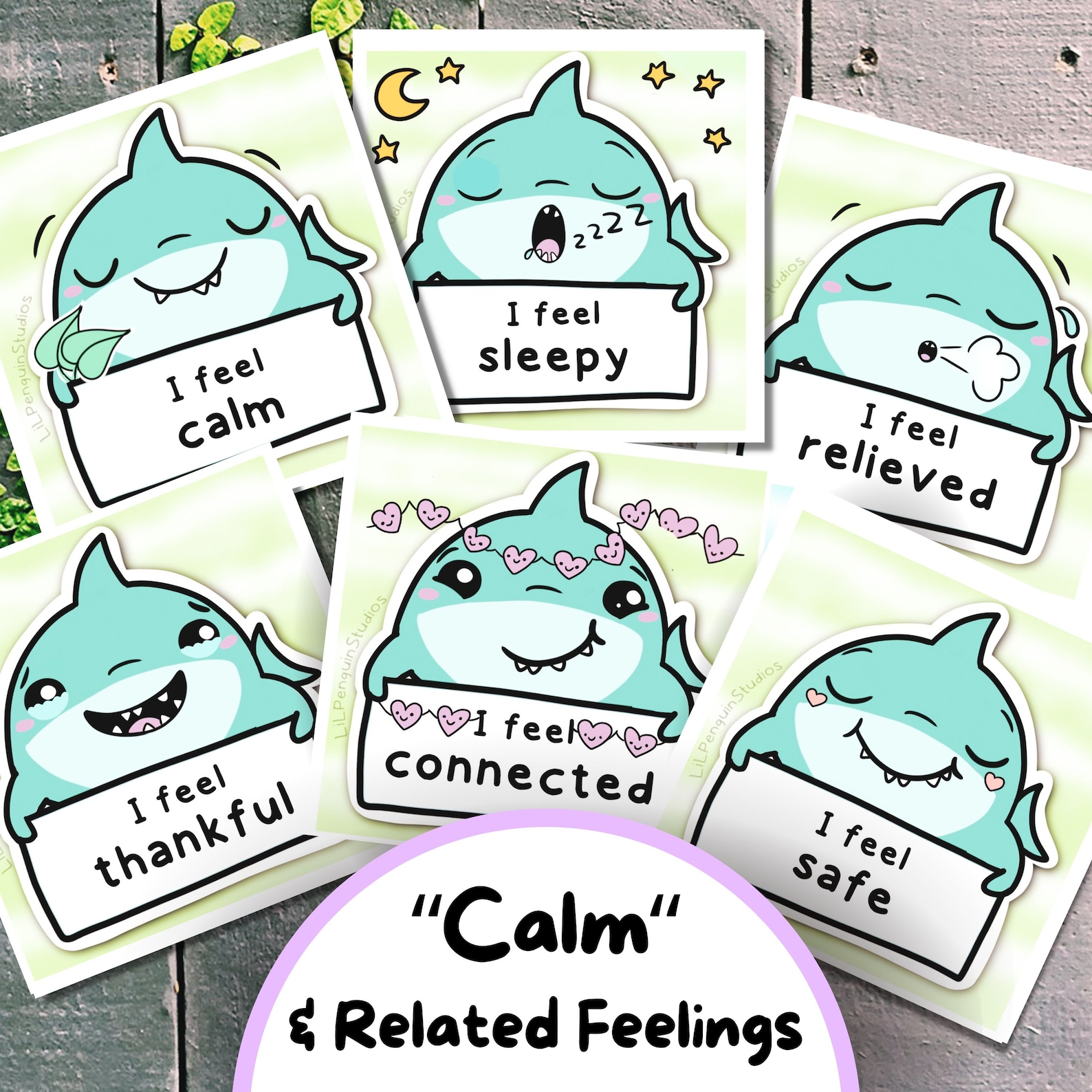 Shark Autism Mood Cards, Printable Communication Cards, Autism Lanyard ...