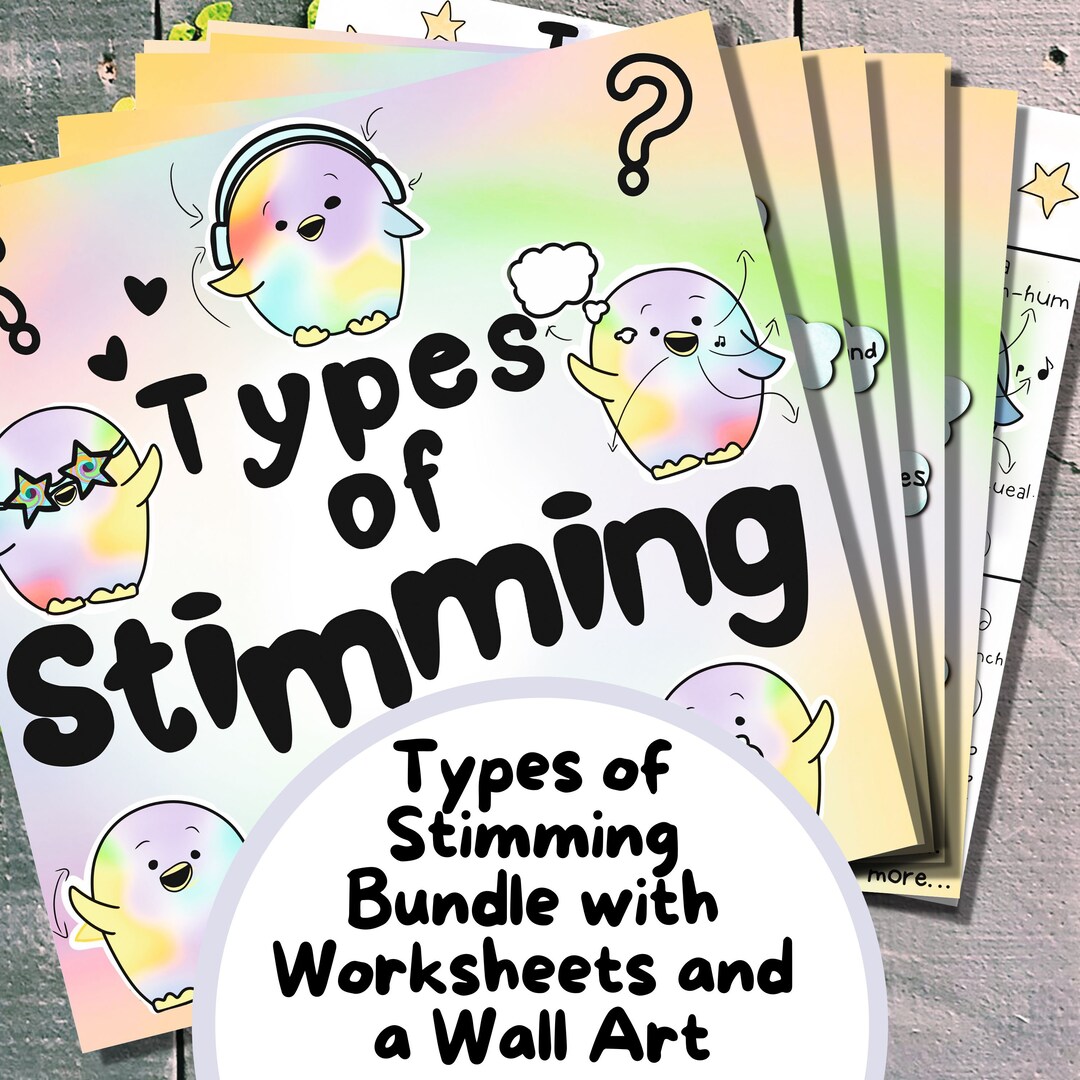 Types of Stimming, Neurodivergent Worksheets, Autism Visual, ADHD Zine ...