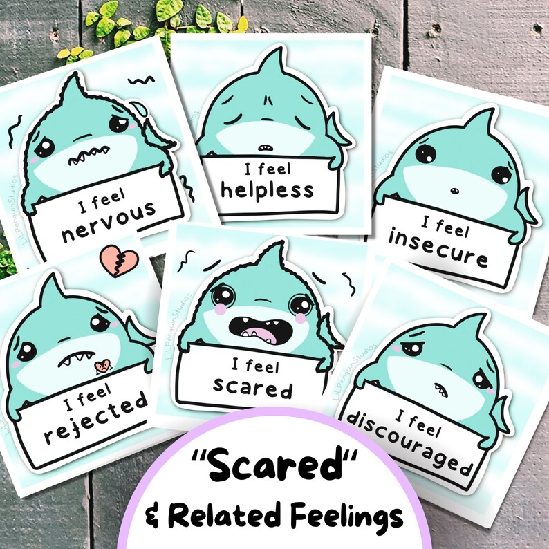 Shark Autism Mood Cards, Printable Communication Cards, Autism Lanyard ...