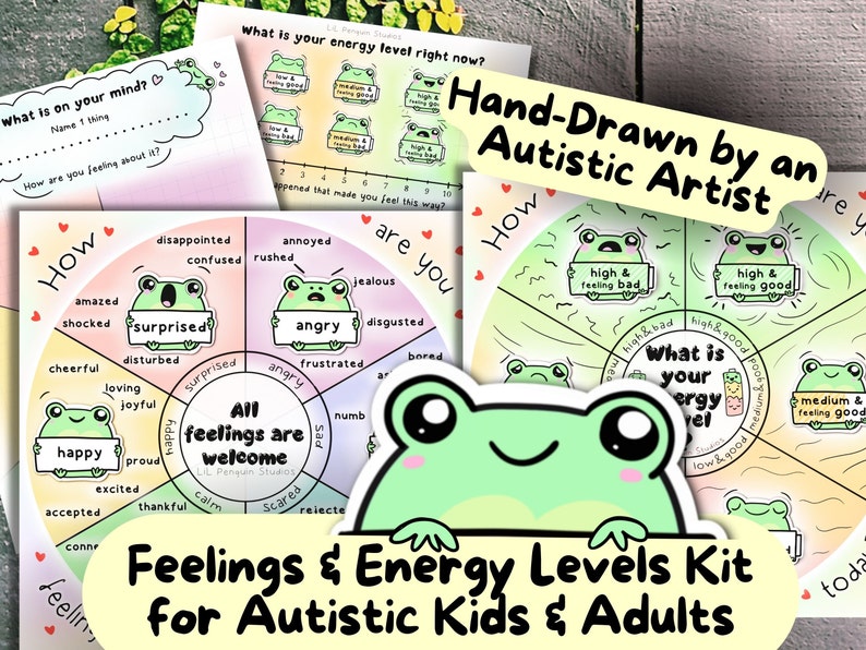 Autism Frog Lover Bundle: Communication Cards, Feelings Flashcards ...
