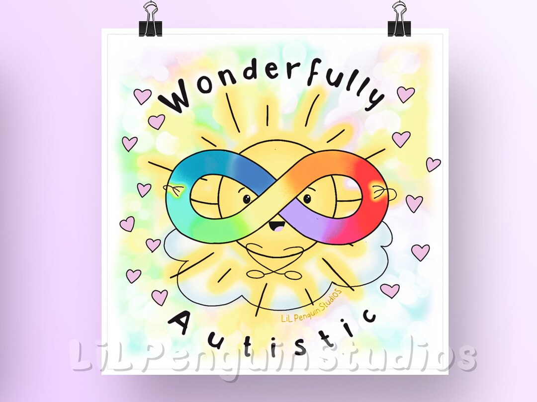 Autism PDF Poster, Infinity Sign Neurodiversity Digital Download ...