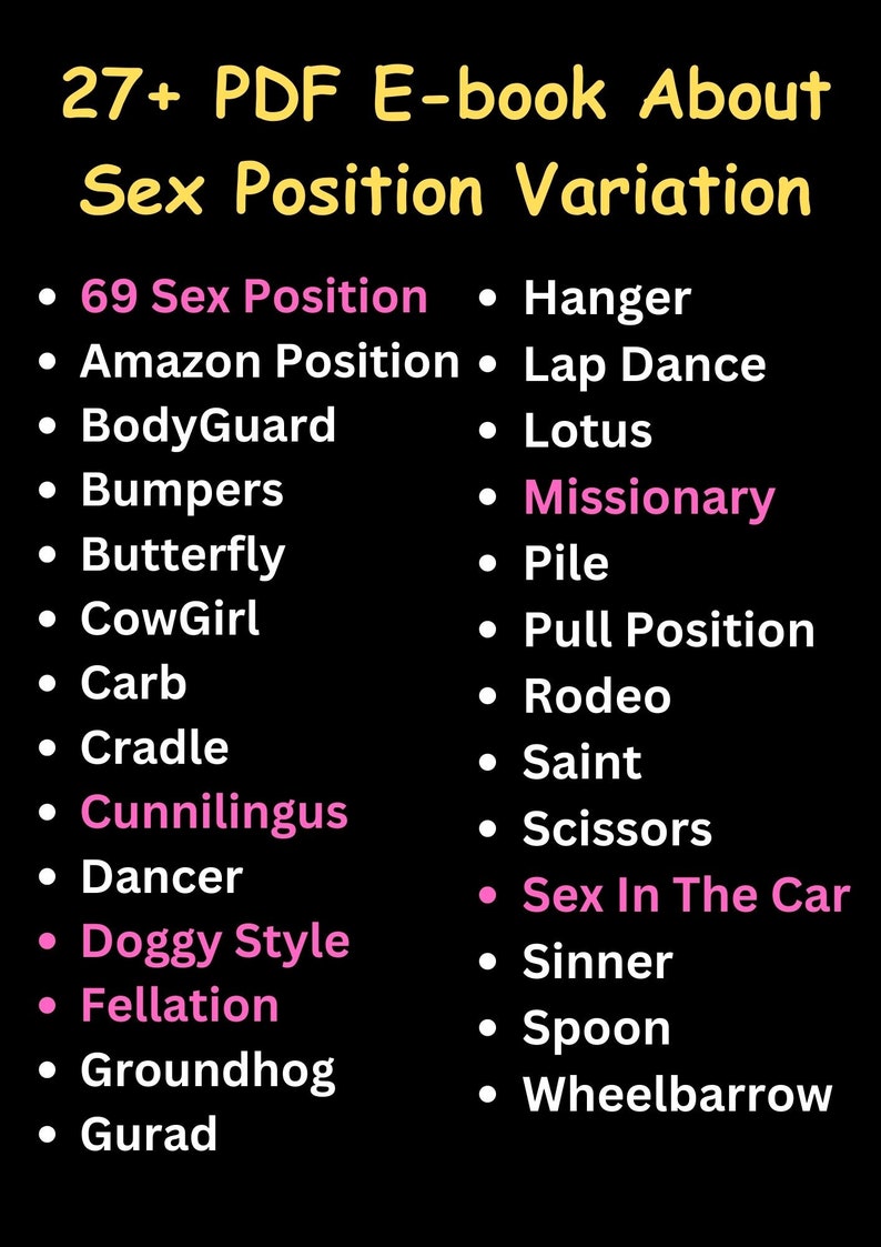 250 HD Sex Position Bundle With Bonus 27 PDF Ebooks About Sex Position Variations I Sex Position ...