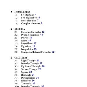 1300 Math Formulas - PDF Download! - Etsy
