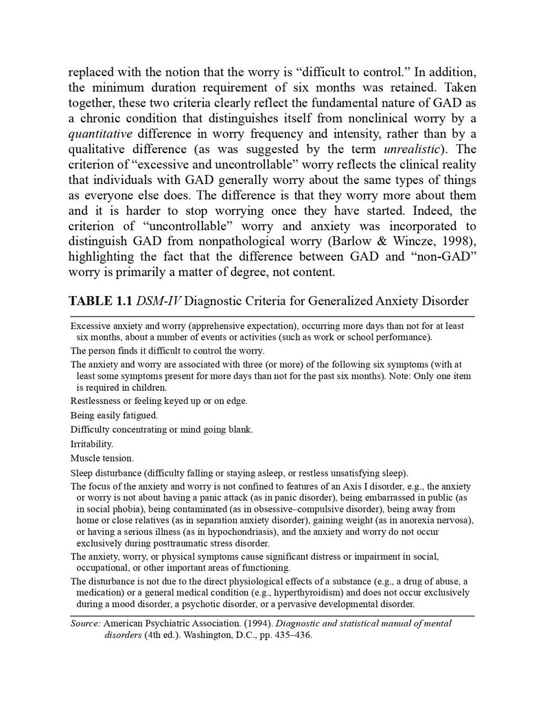 CBT for Generalized Anxiety Disorder: Science to Practice (PDF File) - Etsy