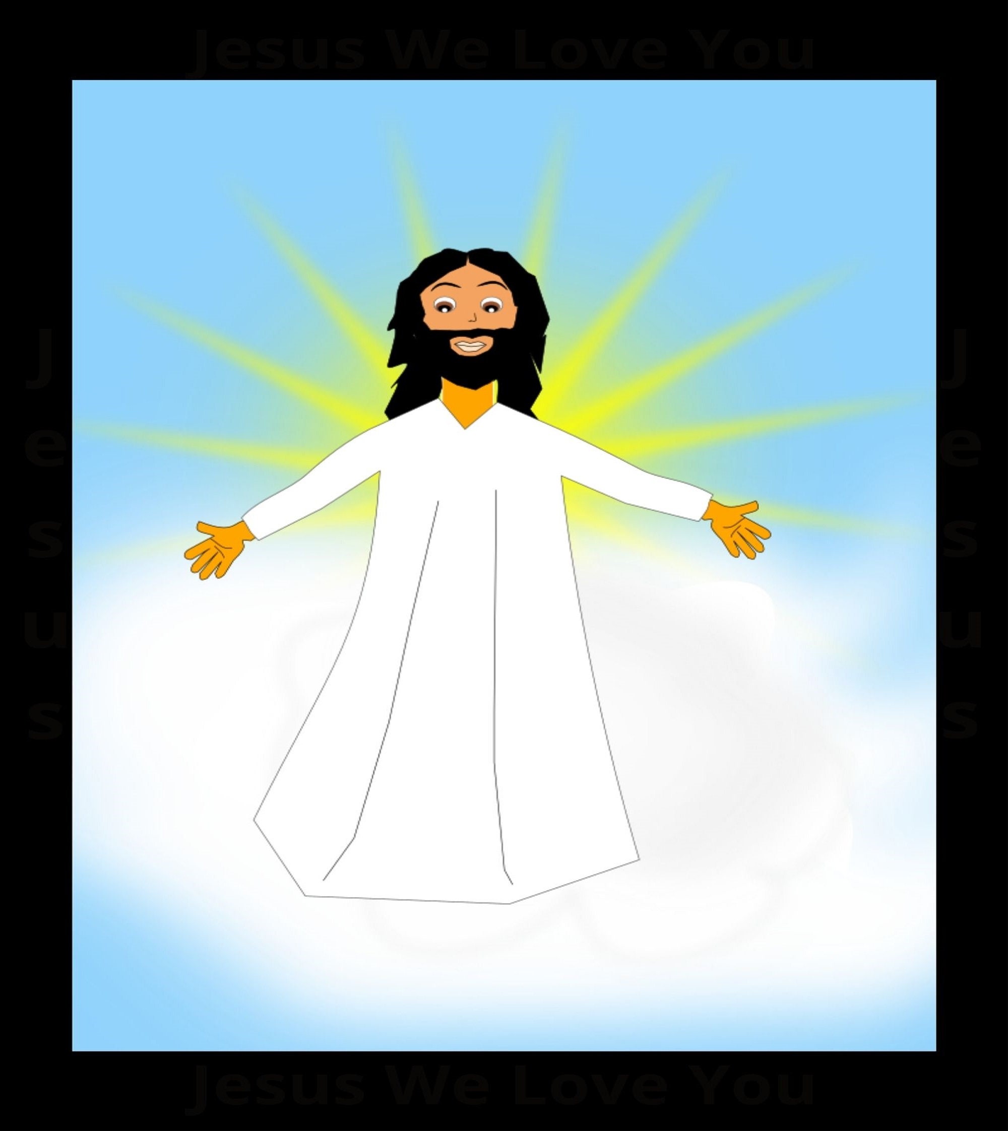 Jesus Blessings Art II Jesus Wall Art II Jesus' Blessing for You II ...