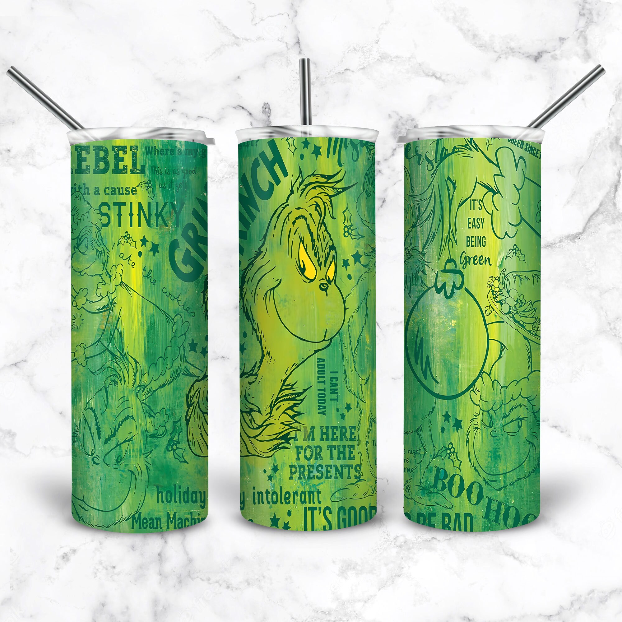 Grinch Tumbler Sublimation Instant Download Grinch 20 Oz - Etsy