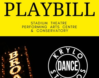 Performance Program Template - Etsy