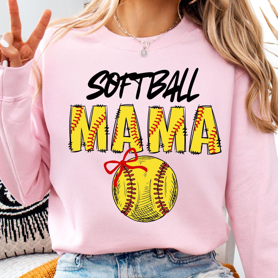 Mama Softball Mom PNG Digital Download, Mom Gameday Softball ...