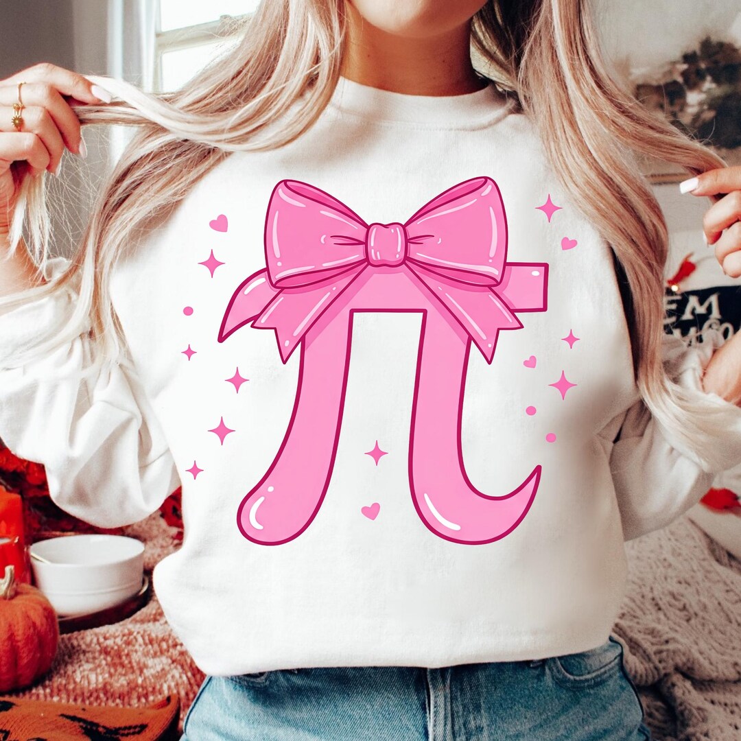 Pink Pi Day Coquette PNG Digital Download Cute Math Teacher Shirt 3.14 ...