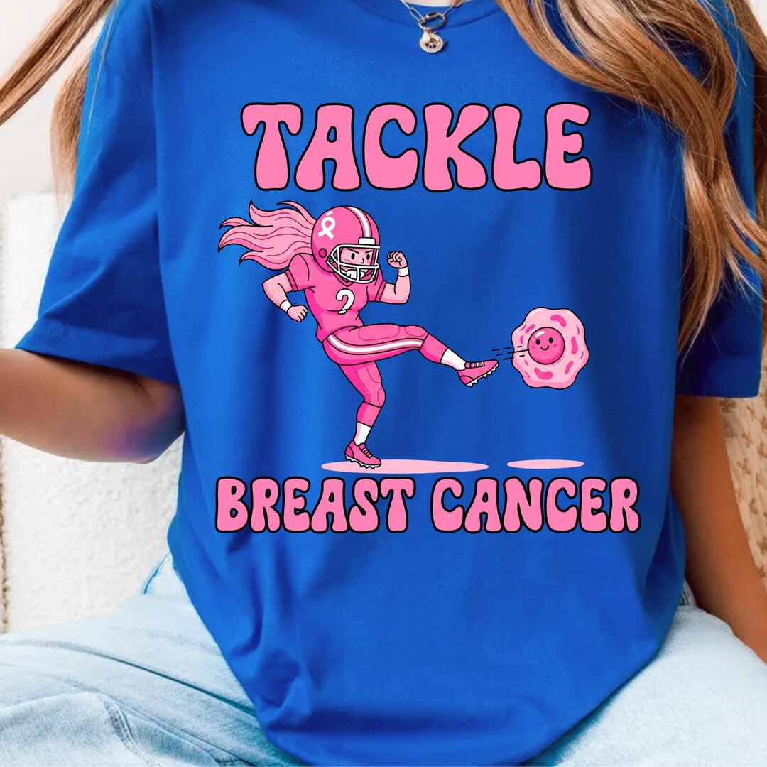 Tackle Breast Cancer PNG, Female Football Player Digital Design, Cancer ...