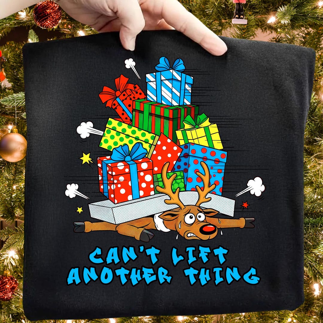 Funny Reindeer Christmas PNG, Holiday Stress Pop Art (digital Download ...