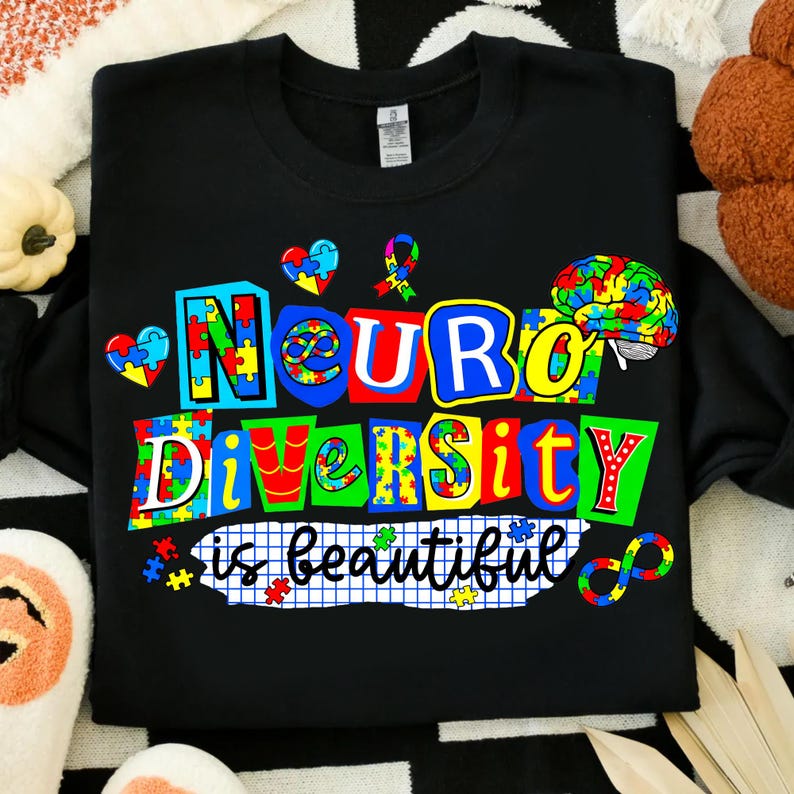 Neuro Diversity is Beautiful PNG, Autism Awareness Sublimation Design ...