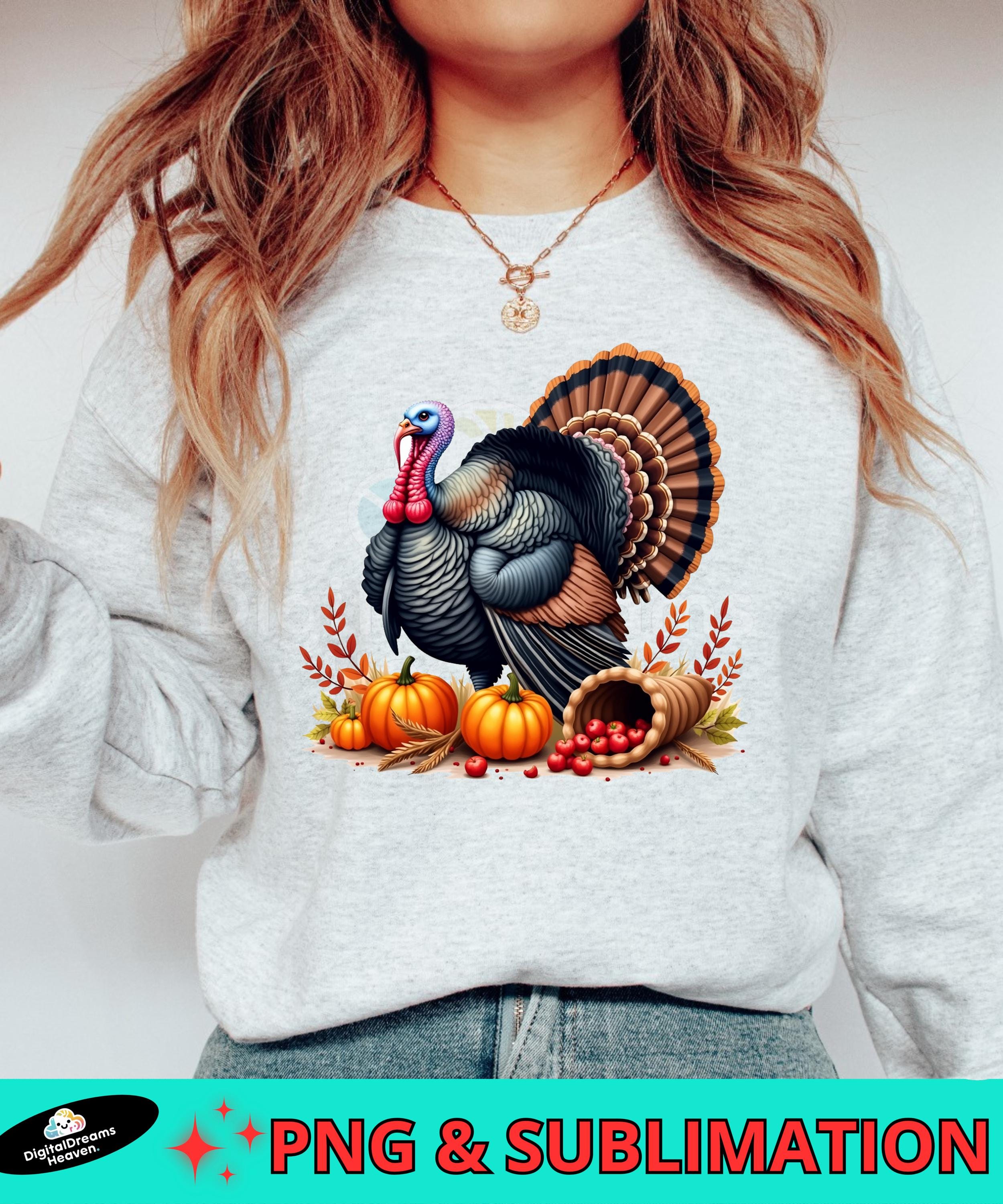 Thanksgiving Turkey PNG Clipart | Autumn Harvest Cornucopia Digital ...