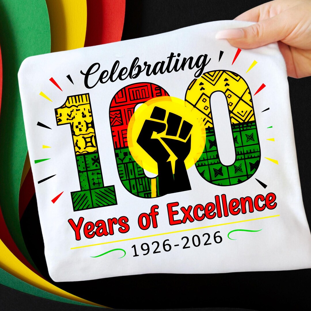 Black History Month 100th Anniversary PNG, African Pattern Power Fist ...