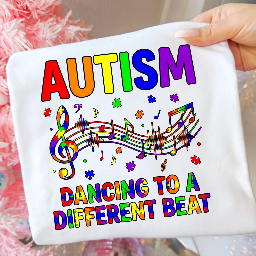 Autism Awareness Music PNG, Dancing to a Different Beat, Neurodiversity ...