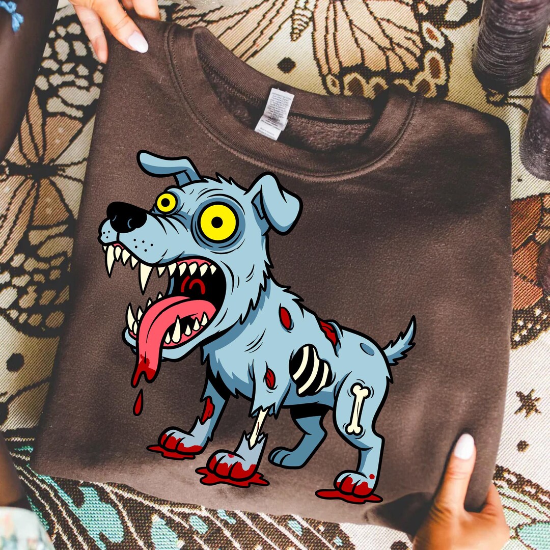 Creepy Zombie Dog PNG: Halloween Horror Pet Design (digital Download ...