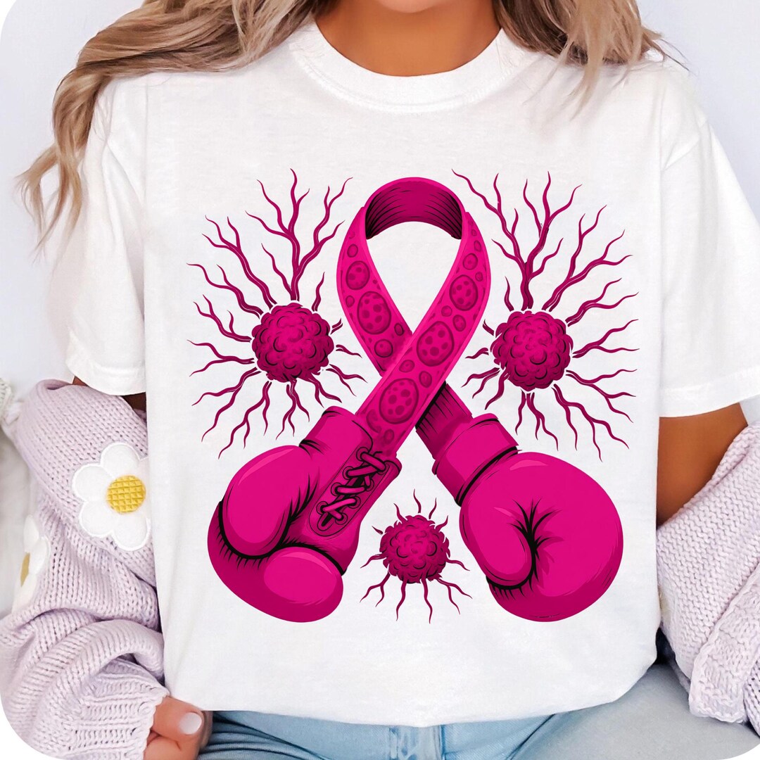 Fight Cancer Boxing PNG: Breast Cancer Awareness Ribbon (digital ...