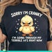 Funny Duck T-shirt Design PNG, Cranky Senior Humor Sublimation File ...