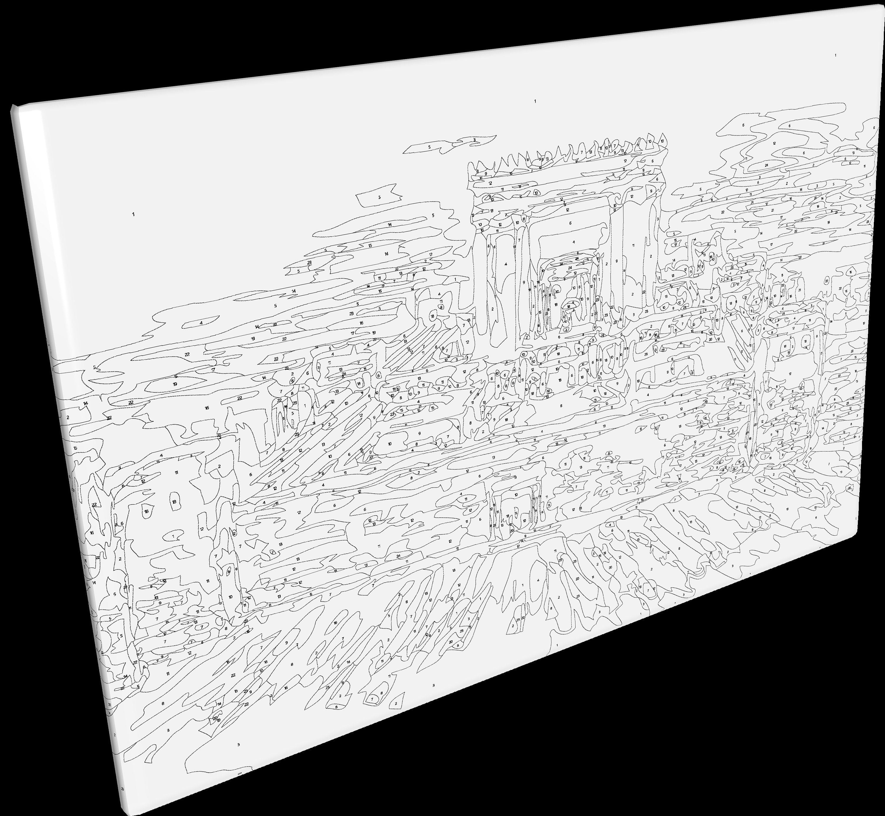 Jerusalem Beit Hamikdash Paint by Numbers - Etsy