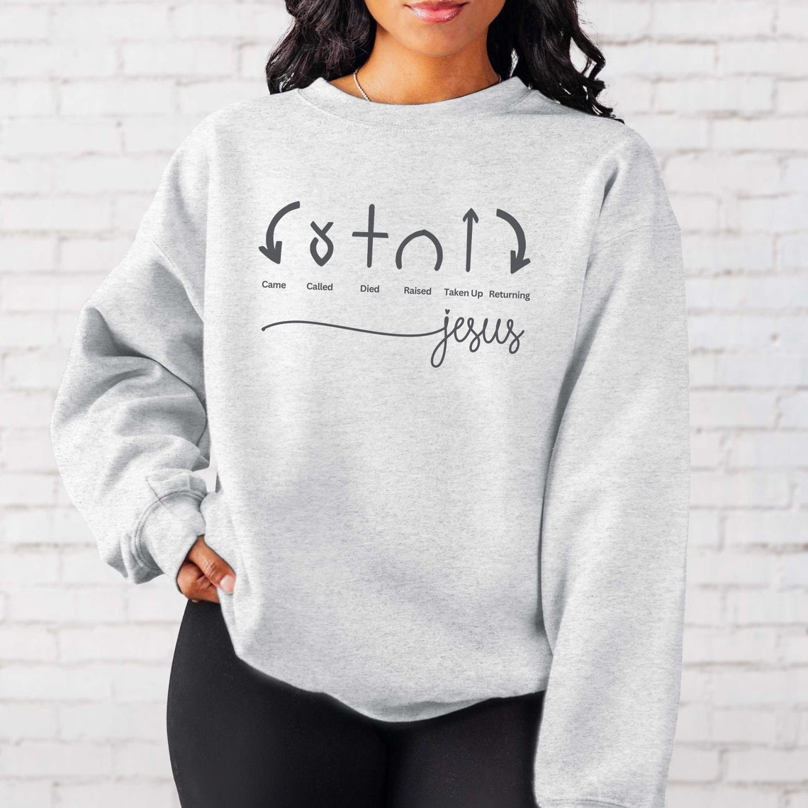 Jesus Christ Gospel Symbols Aesthetics Hoodie, Faith Based Inspiring ...