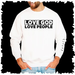 Gospel Symbols Sleeve Design Pullover Mens Christian Jesus Sweatshirt ...