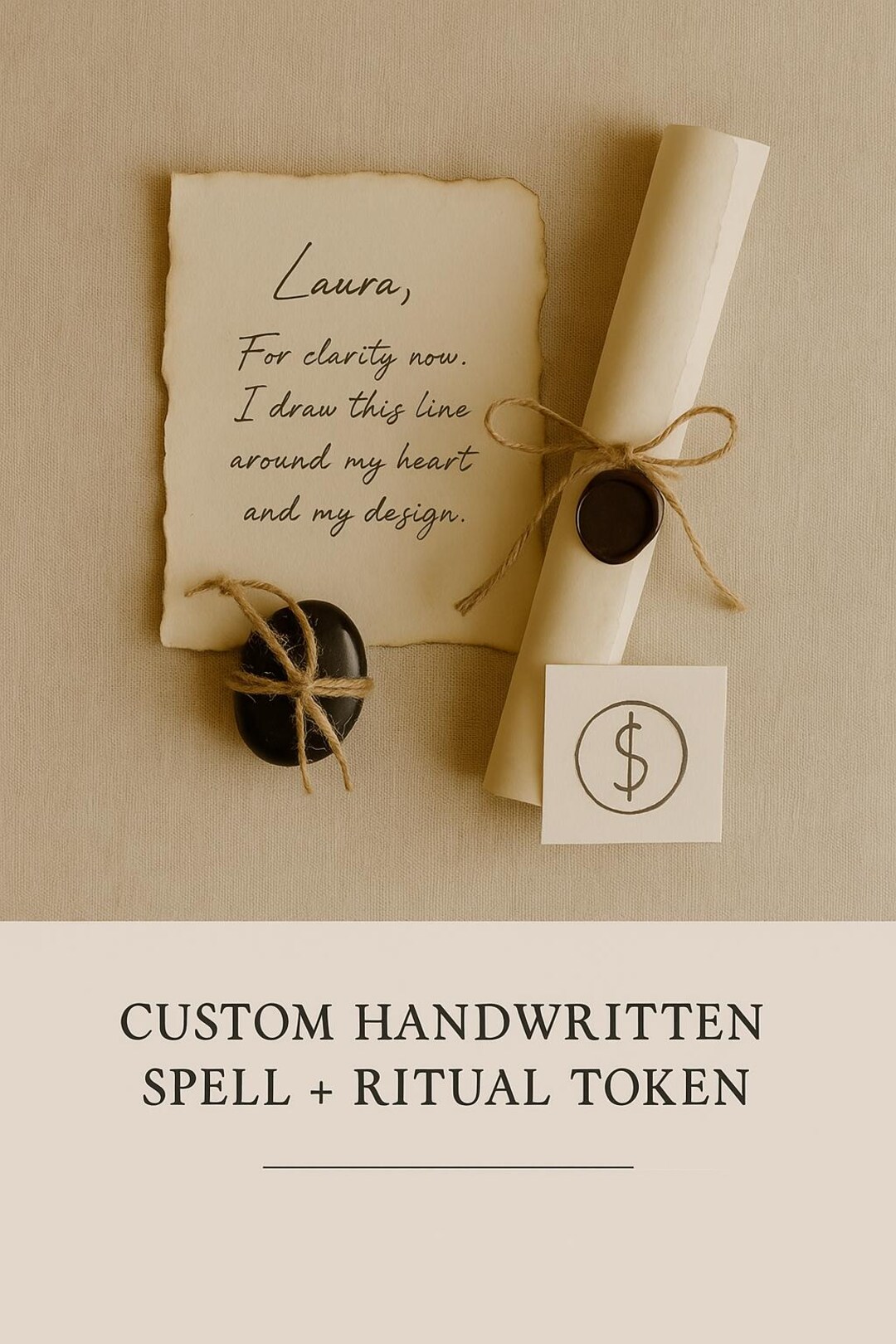 Custom Handwritten Spell + Token Kit - Etsy