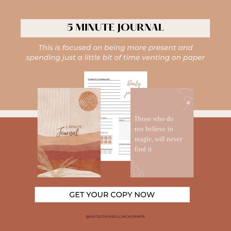 5 Minute Journal (printable/editable on Ipad) - Etsy