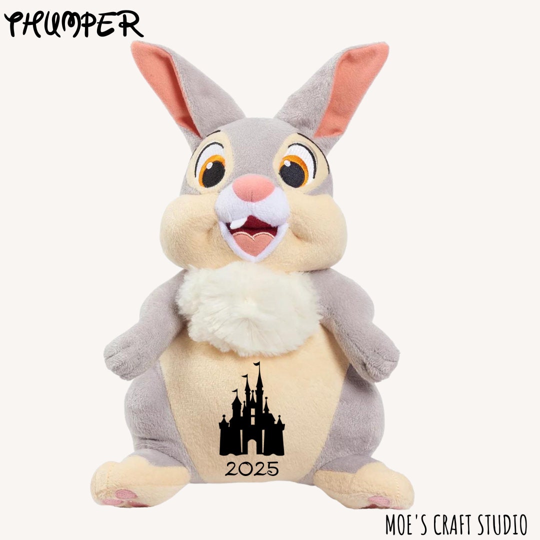 Personalized Disney Thumper Plush, Birthday Gift, Birth Announcement ...