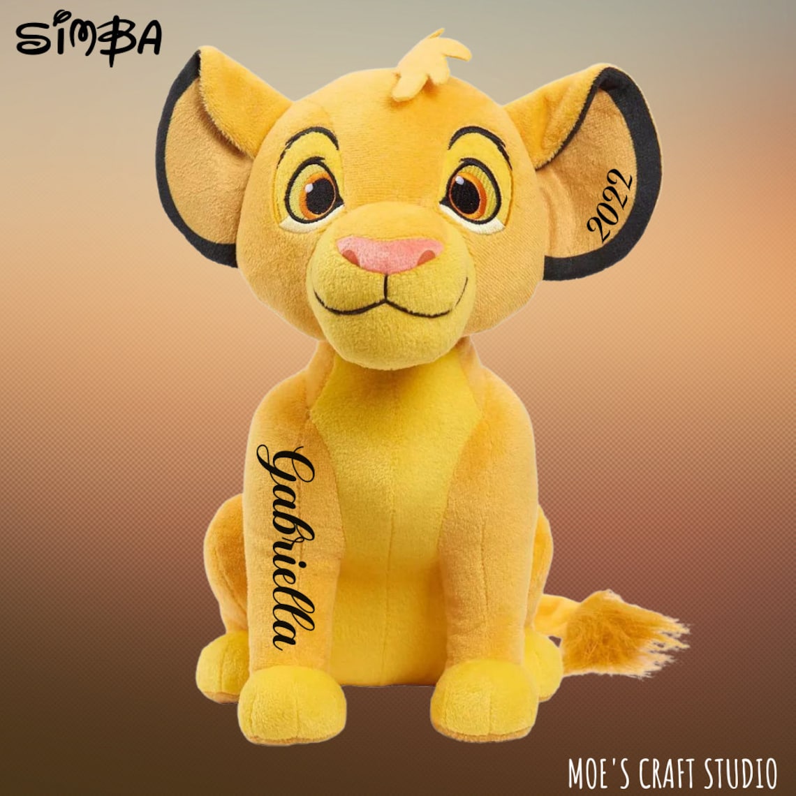Personalized Disney Simba Plush Birthday Gift Birth - Etsy