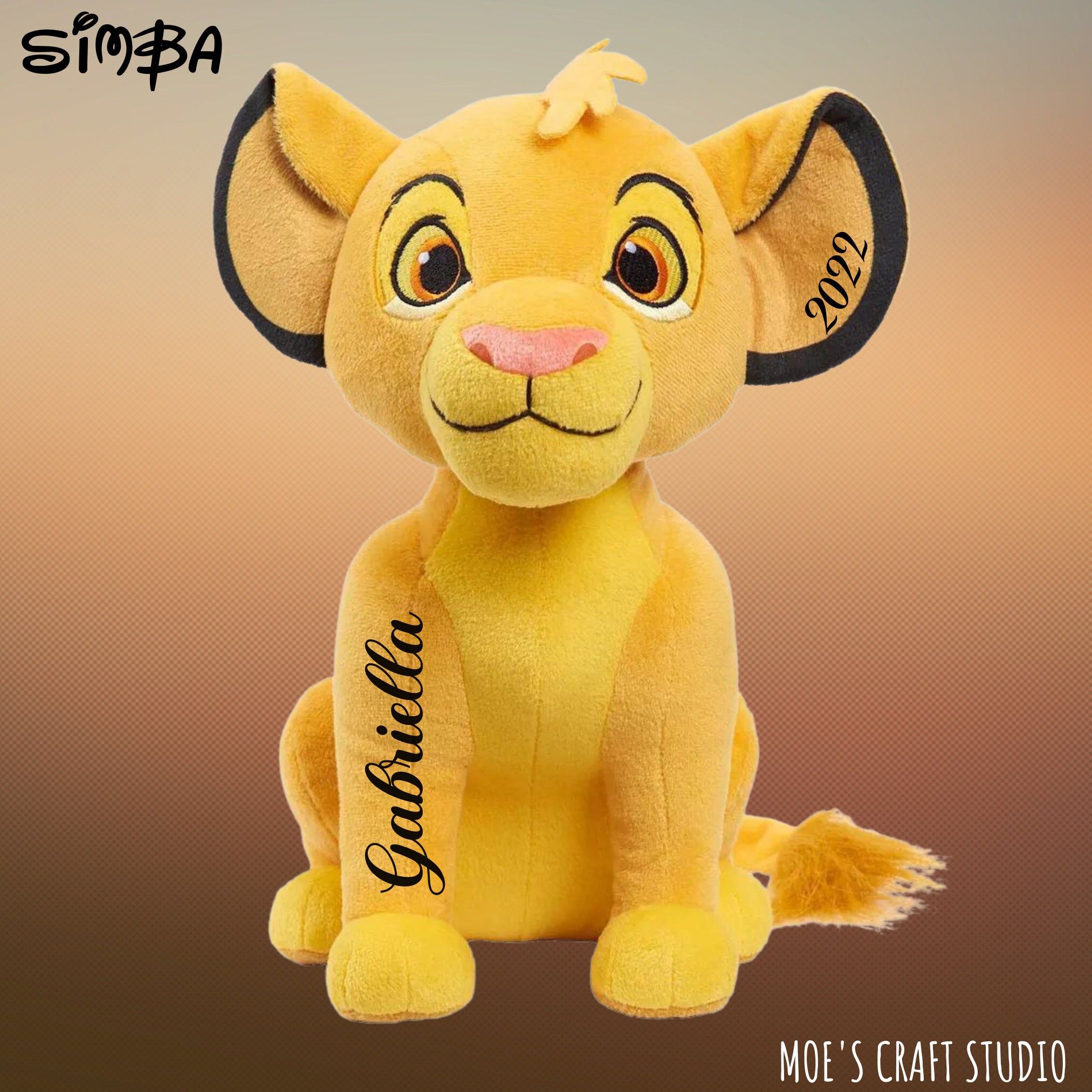 Personalized Disney Simba Plush Birthday Gift Birth - Etsy