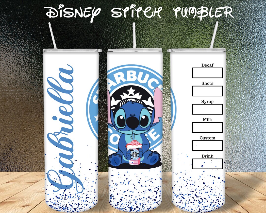 Disney Stitch Tumbler Cup, Custom Disney Stitch Cup, Disney Birthday ...