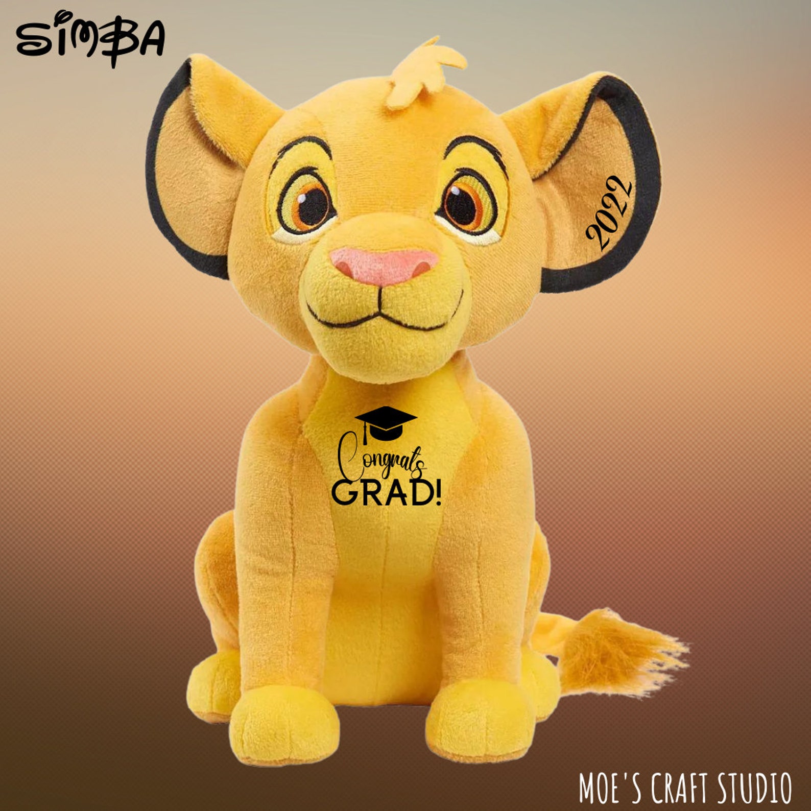 Personalized Disney Simba Plush Birthday Gift Birth - Etsy