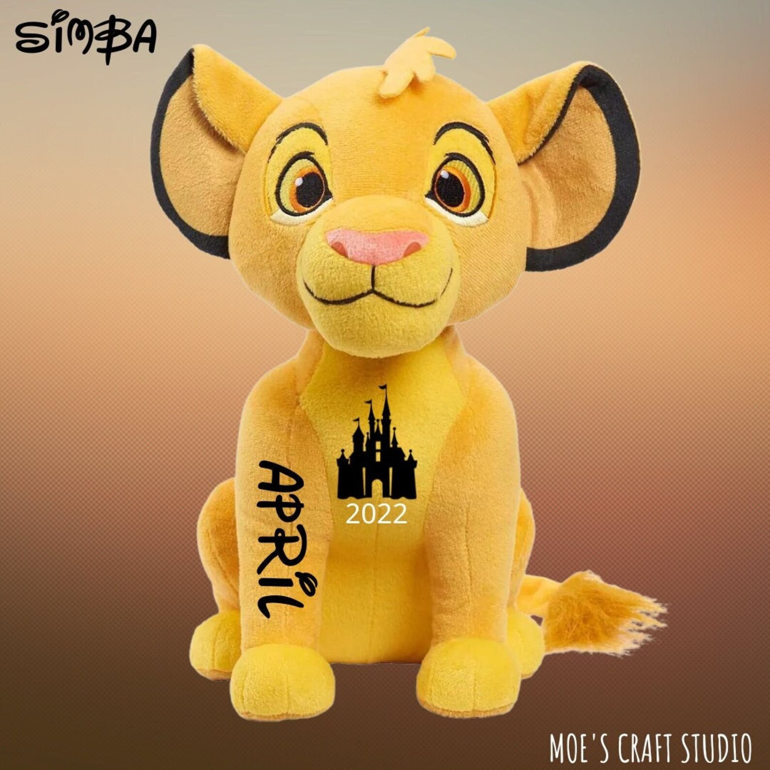 Personalized Disney Simba Plush Birthday Gift Birth - Etsy