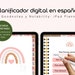 AGENDA DIGITAL atemporal en ESPAÑOL para Goodnotes, Noteshelf ...