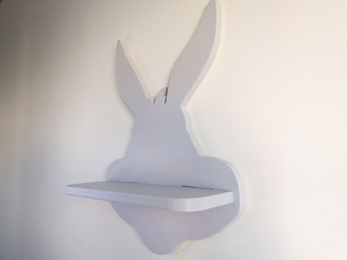Shelf for Baby Nursery, Bunny Shelf, Kids Room, Wooden Shelf, Nursery ...