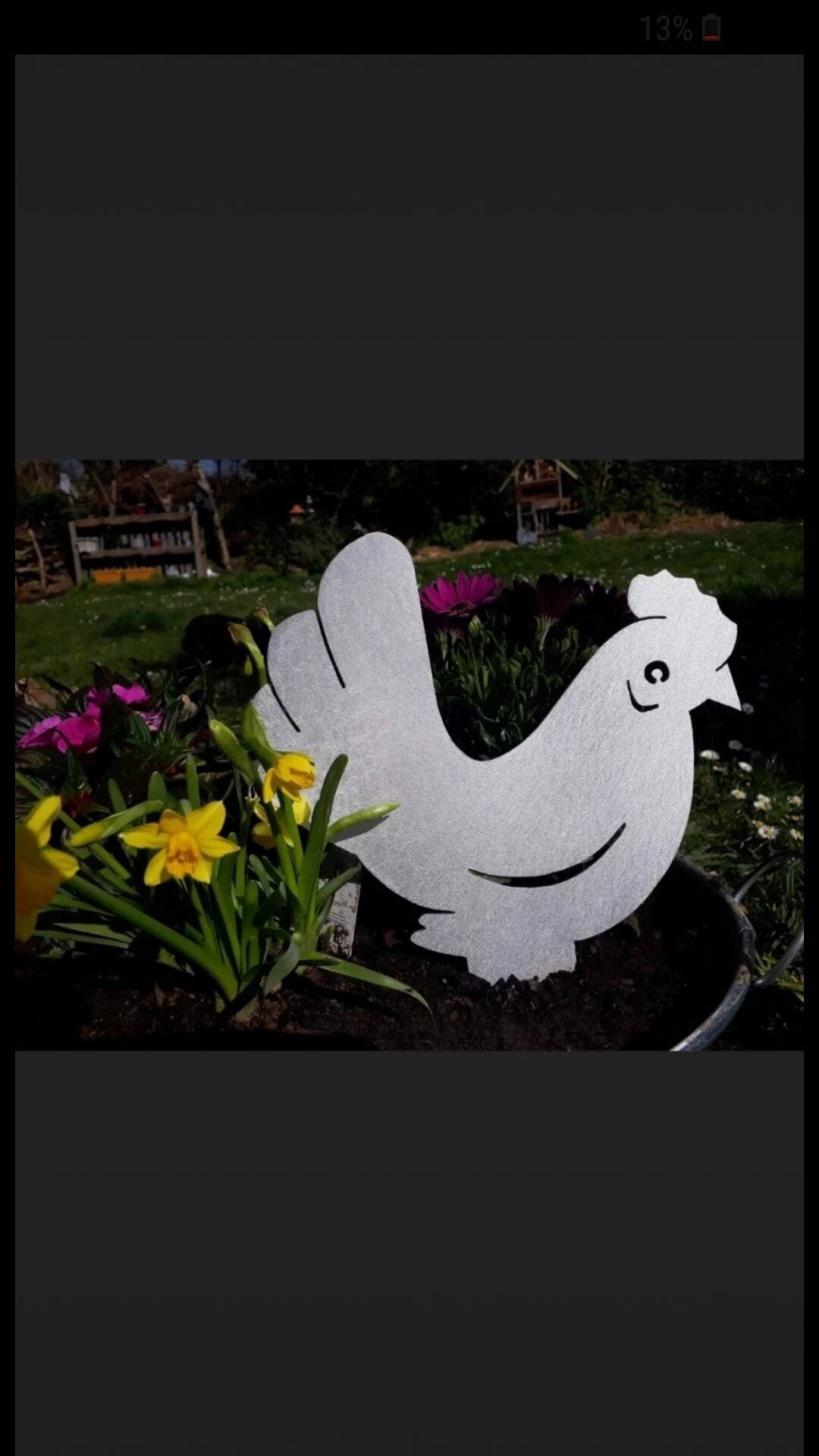 Aluminum Chicken. Creation Made in Brittany - Etsy