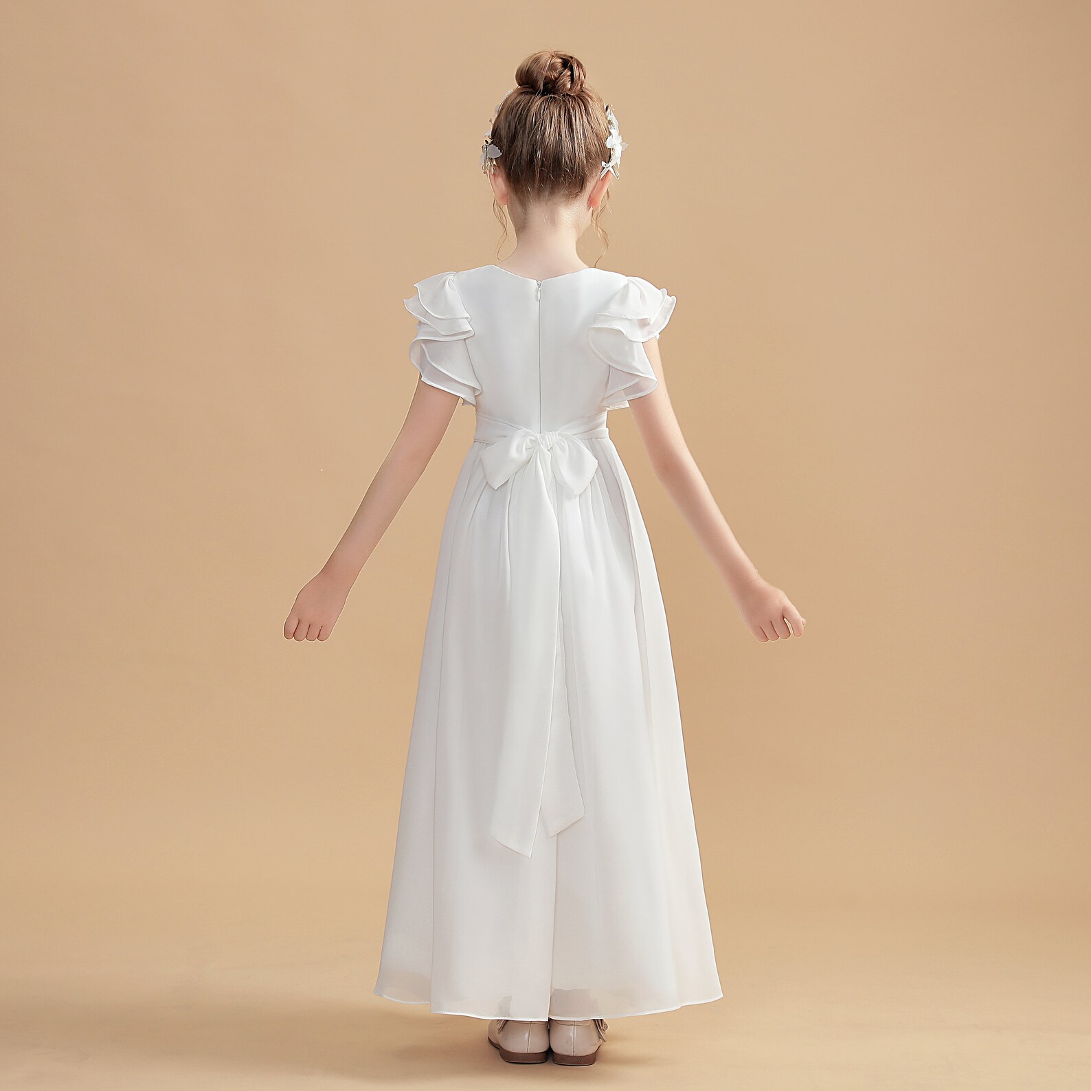 A-line Girl Dress Children Chiffon Junior Bridesmaid Dress | Etsy