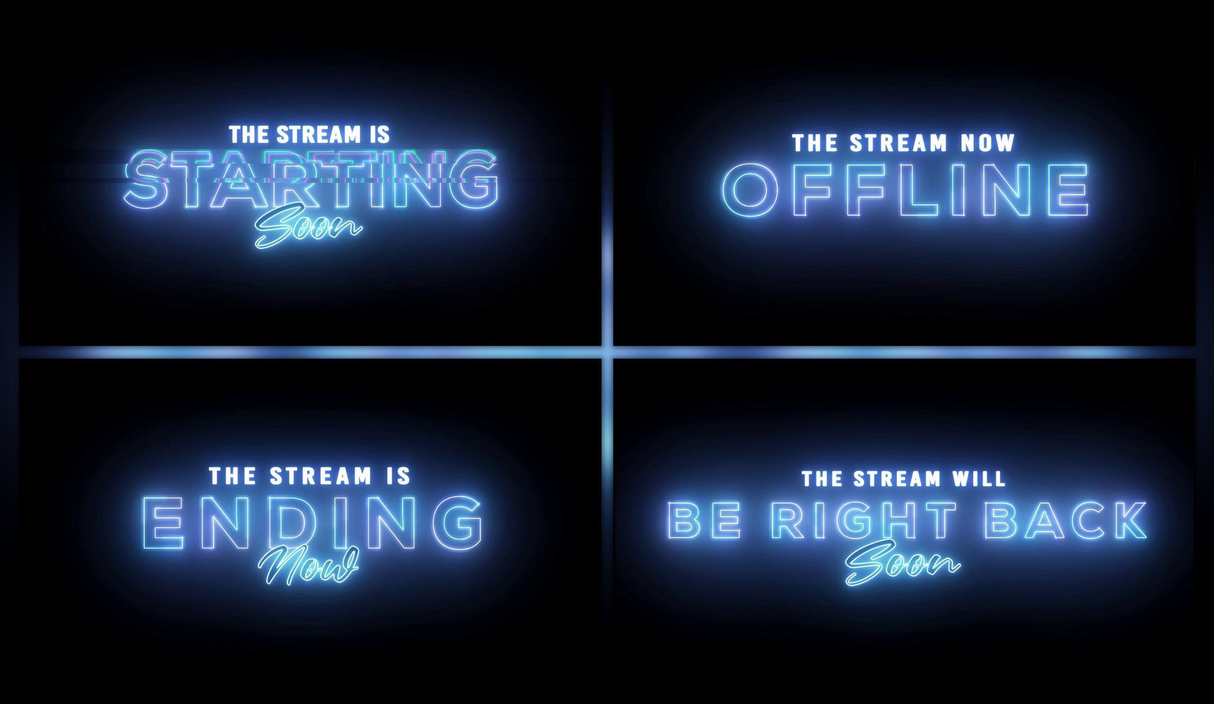 Animated Stream Screens | Starting, BRB, Ending, Offline | Lofi ...