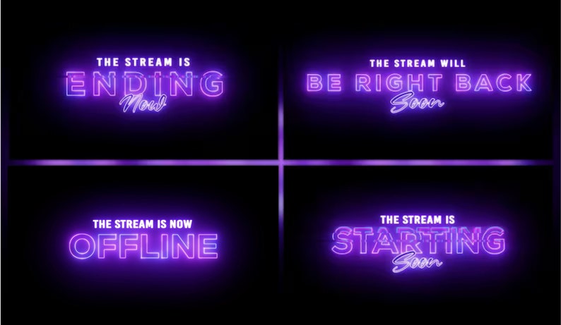 Animated Stream Screens | Starting, BRB, Ending, Offline | Lofi ...