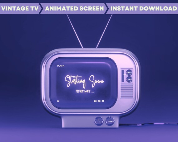 4x Retro/vintage Theme Stream Screens Stream Starting Be - Etsy