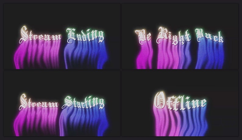 Animated Stream Screens Starting, BRB, Ending, Offline Lofi Aesthetic ...
