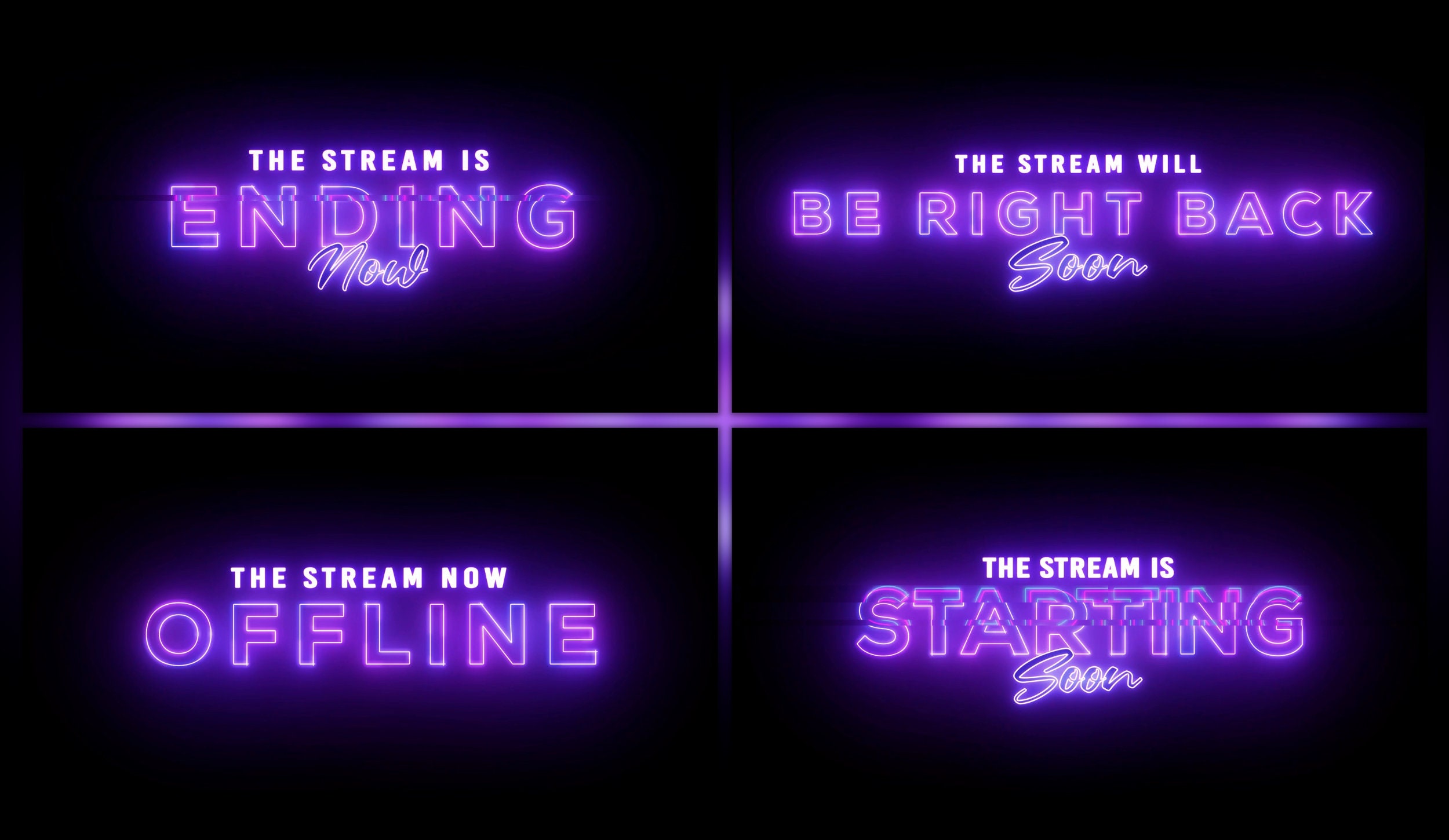 Animated Stream Screens Starting, BRB, Ending, Offline Lofi Aesthetic ...